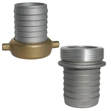 Hydromaxx 3" Aluminum Pin Lug Connector Hose Shank for Lay Flat Hoses ...