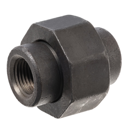 Usa Industrials Pipe Fitting - Black-Coated Steel - Class 3000 - Union ...