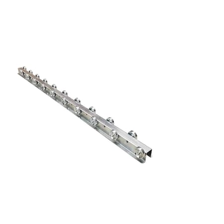 Ultimation Flow Rail, 5, Staggered Steel Wheels ULT-FR-GALV-5-20 | Zoro