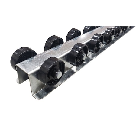 Ultimation Flow Rail, 5, Paired Plastic Wheels ULT-FRP-GALV-5P | Zoro