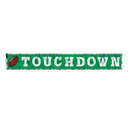 Beistle Co Metallic Touchdown Fringe Banner, 12PK 57110 | Zoro