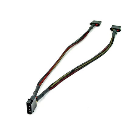 Works Molex 4-Pin Splitter Cable- 25.5 in. Long 22-100-39 | Zoro