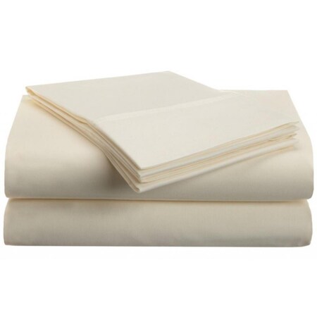 Vanessa Collection Microfiber Twin XL Sheet Set Solid Ivory MF1500XLSH ...