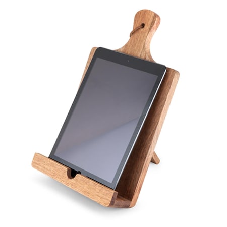 1 Rustic Farmhouse - Acacia Wood Tablet Cooking Stand 4692 | Zoro