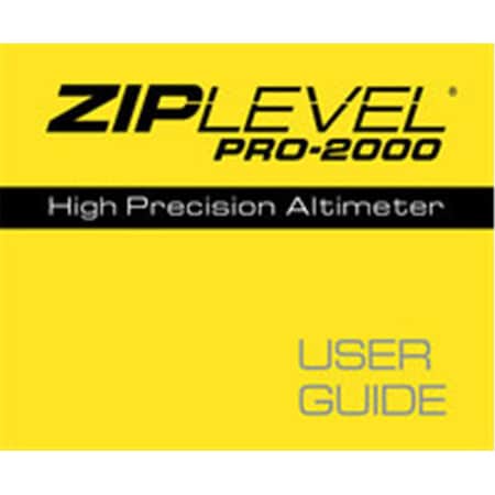 Ziplevel User Guide - Print Version ZUG-PRT | Zoro
