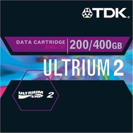 Tdk LTO-2 Ultrium 200-400GB Data Cartridge D2405-LTO2AX | Zoro