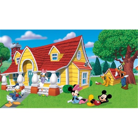 D2D Technologies 6 ft. x 10.5 ft. Mickey and Friends XL Wallpaper Mural ...