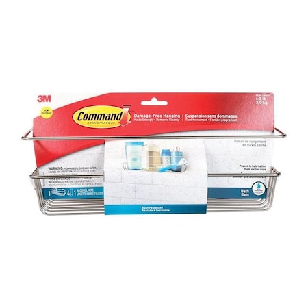Command Command 5000487 12.75 in. 6.5 lbs Large Adhesive Strips Holder ...