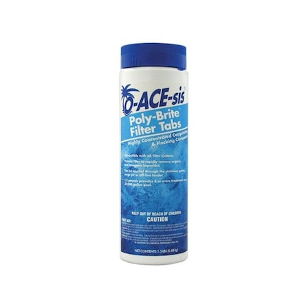 O-Ace-Sis O-Ace-Sis 8274243 1.5 lbs Poly-Brite Filter Tabs- pack of 12 ...