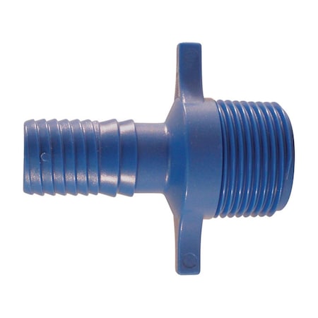 Swivel 0.75 in. Insert x 0.5 in. Dia. MPT Polypropylene Male Adapter ...