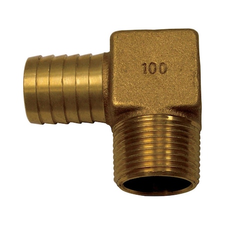 Campbell 1 x 3 in. Brass Hydrant Elbow 4514840 | Zoro