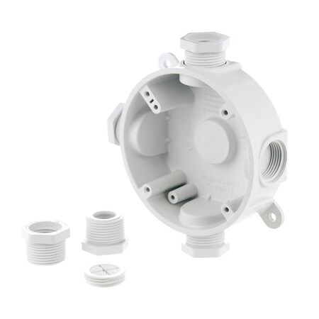 Happylight Electrical Box, Outlet Box Type, 1 Gang, Plastic, Round ...