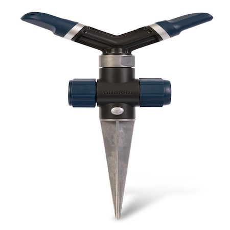 Gilmour 1800 Sq. ft. Metal Spike Base Whirling Sprinkler 7005143 | Zoro
