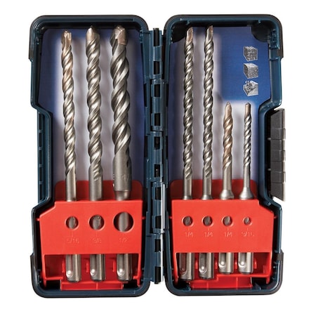 Vortex HCK001 Sds-plus Rotary Hammer Drill Bit Set- 7 Piece VO153858 | Zoro