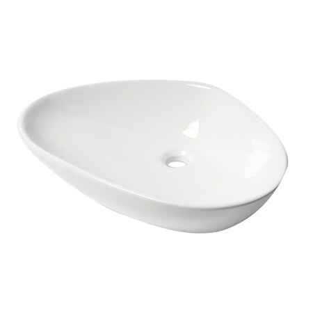 Made-To-Order 23 in. Fancy Above Mount Ceramic Sink; White MA2751679 | Zoro