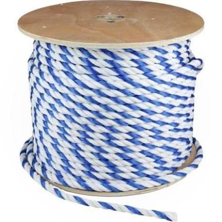 Superjock 0.5 in. x 300 ft. Polyethylene Rope Blue & White SU197927 | Zoro