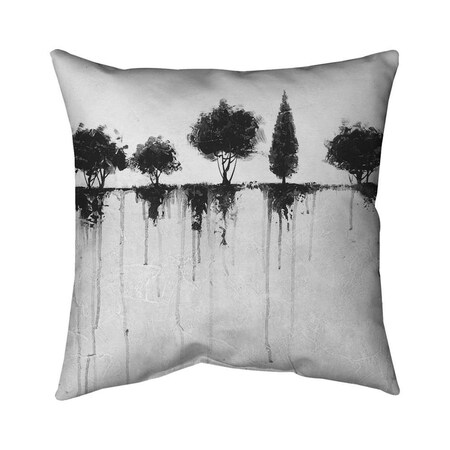 Begin Home Decor 20 x 20 in. Abstract Black Trees-Double Sided Print ...