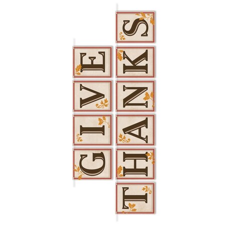 The Beistle 5 in. x 12 ft. Give Thanks Pennant Banner - Pack of 12 ...