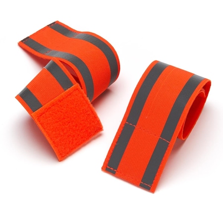 Black Mountain Products Orange Reflective Bands for Running Walking ...