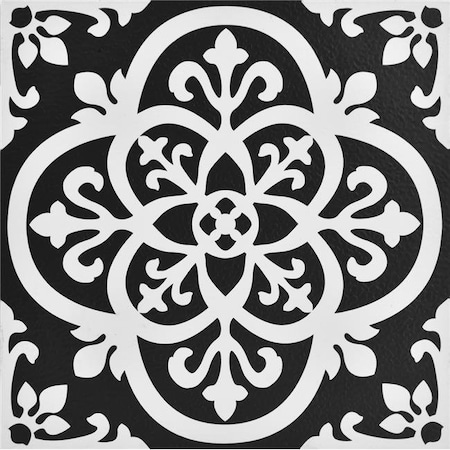 Floorpops FloorPops FP2475 Gothic Peel & Stick Floor Tiles - Black ...