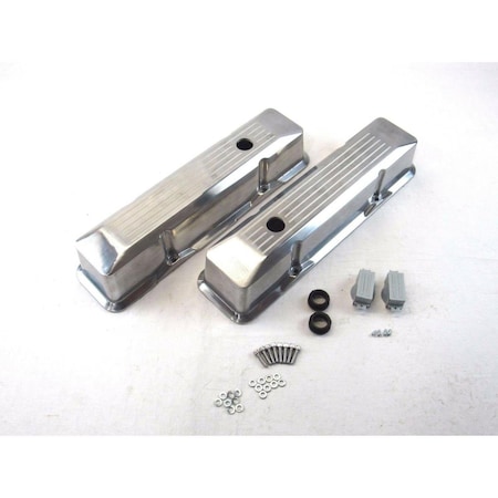 Absurdo Tall Aluminum Ball Milled Retro Valve Cover with Hole for 1958 ...