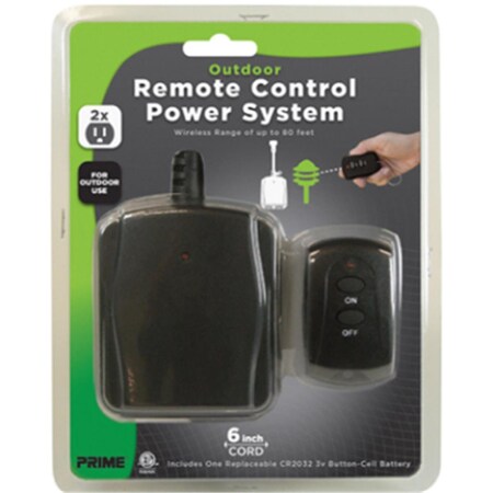 Prime Wire & Cable Prime Wire & Cable TNOREM02 6 in. 2 Outlet Remote ...