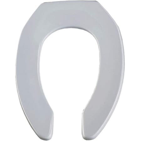 Bemis Bemis 1955CT 000 Commercial Plastic Open Front Toilet Seat; White ...