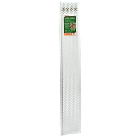 Swivel 6.375 in. x 3 ft. Vinyl Snap-in Gutter Screen, White SW3350508 ...