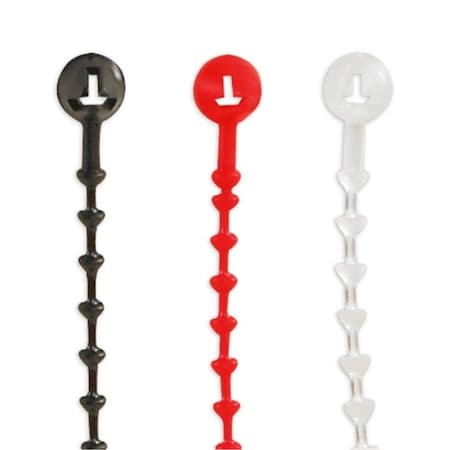 Box Partners 11 in. Nylon Natural Beaded Releasable Security Tie CTBR1A ...