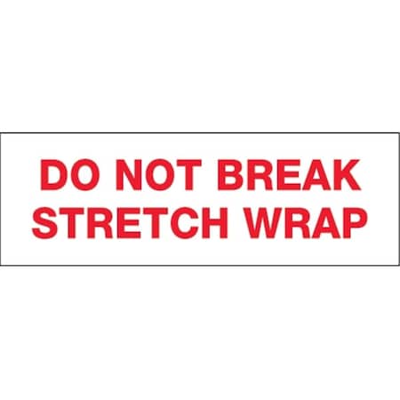 Perfectpitch 3 in. x 110 yards - Do Not Break Stretch Wrap Pre-Printed ...