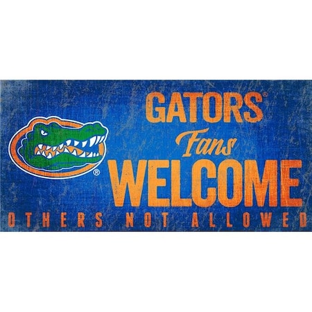 Fan Creations Florida Gators Wood Sign Fans Welcome 12x6 7846014539 | Zoro
