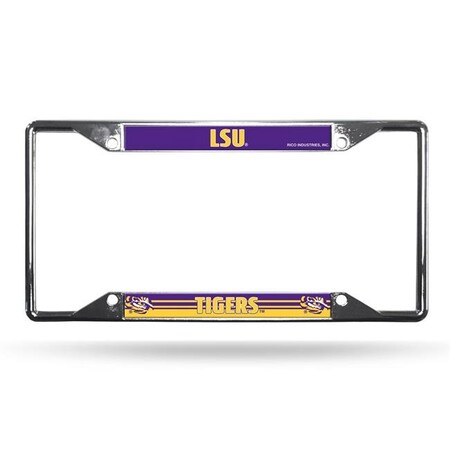 Signed And Sealed LSU Tigers License Plate Frame Chrome EZ View ...