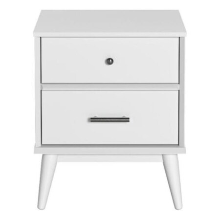 Ecoflex Mid-Century Night Stand - White MDN203 | Zoro