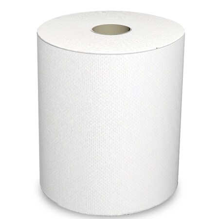 Solaris Paper Pe 8 In. X 600 Ft. Hard Wound Paper Roll Towel, White 6Pk ...