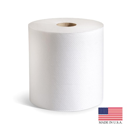 Putney Paper White 8 In. X 600 Ft. Hard Wound Roll Towel 12Pk P-706-B ...