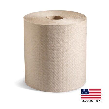 Putney Paper Natutral 8 X 600 Ft. Hard Wound Roll Towel 12Pk P-726-N ...