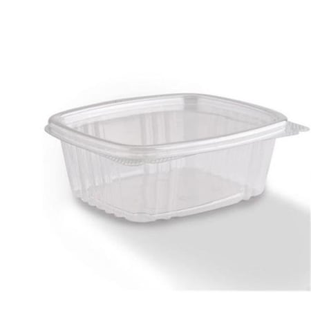 Genpak Genpak AD08 CPC 8 oz Clear Hinged Flat Lid Deli Container; Case ...