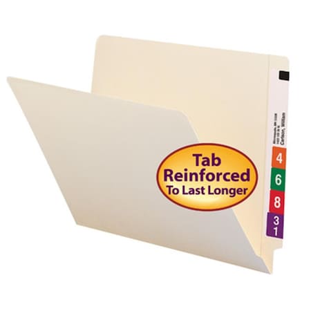 Made-To-Stick End Tab File Folder Shelf-Master Reinforced Straight-Cut ...