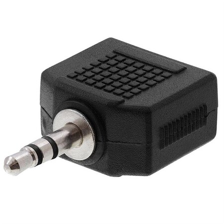 Cmple 3.5 mm Stereo Plug to 2 x 3.5 mm Stereo Jack Adapter 125-N | Zoro