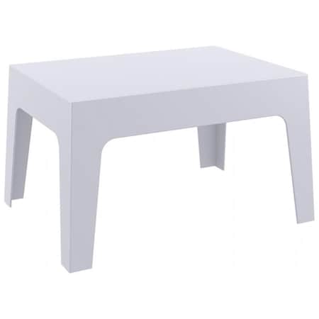 Fine-Line Box Resin Outdoor Center Table Silver Gray FI2545596 | Zoro
