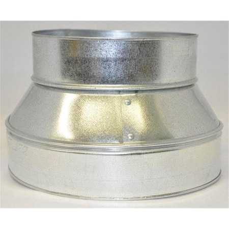 Gray Metal Products 8 x 6 in. Galvanized Connector Pipe Reducer ...