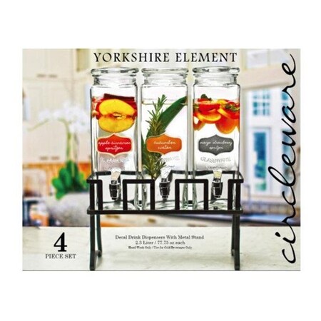 Circleware Circleware 92014 80 oz Triple Yorkshire Element Dispensers ...