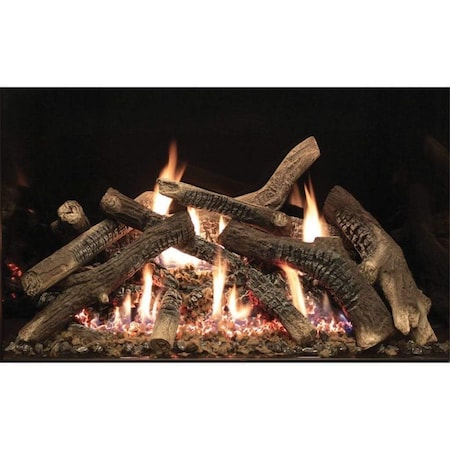 Empire 36 in. Rushmore Traditional Charred Ceramic Fiber Log Set, Brown ...
