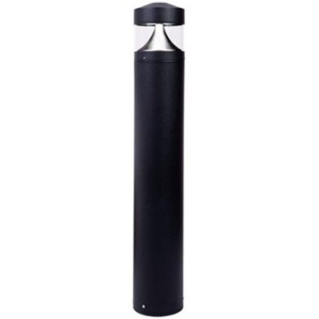Feeltheglow 20W & 120-277V Integrated LED Cast Aluminum Bollard - Black ...