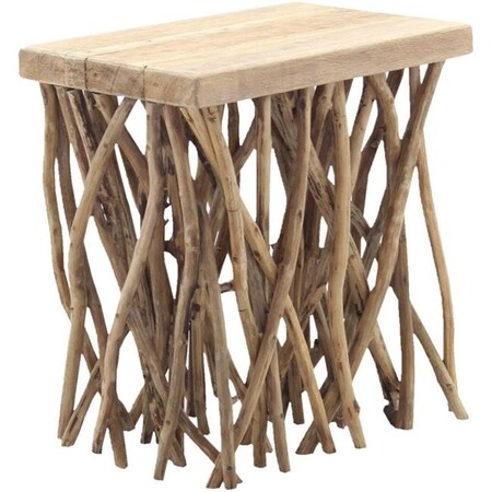 4D Concepts 4D Concepts 674531 Java Stick Stool; Rustic Natural 674531 ...