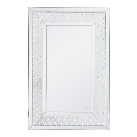 Elegant Decor 32 x 48 in. Raiden LED Crystal Mirror MRE93248 | Zoro