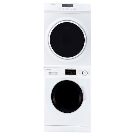 Equator Stackable Pack of 1.6 cu.ft Compact Super Washer & 3.5 cu.ft ...