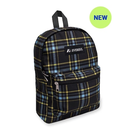 Everest Basic Pattern Backpack 1045KP-YE/BL PLAID | Zoro