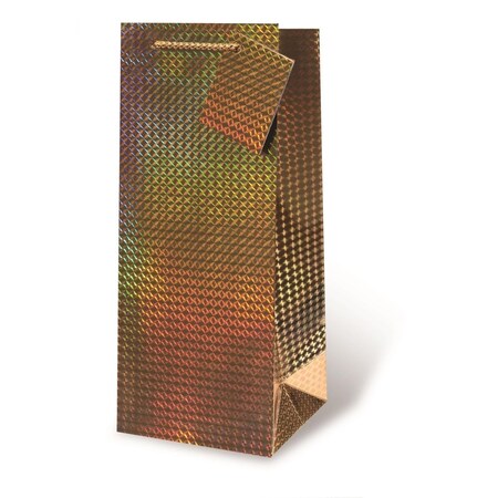 Wrap-Art 1.75 Litre Gold Foil Printed paper Bag with Plastic Rope ...