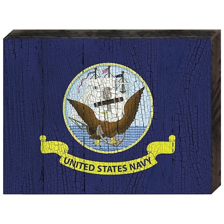 Designocracy Navy Military Patriotic Flag Art on Board Wall Decor ...